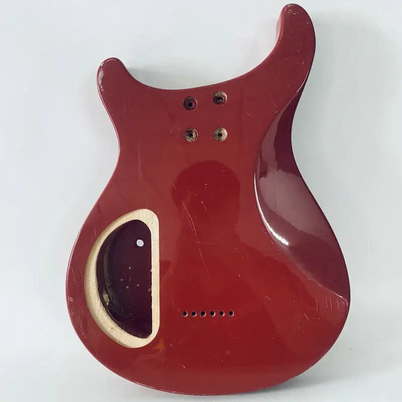 Gloss Red Guitar Double Cutaway Body, String Through Bridge – Myles ...