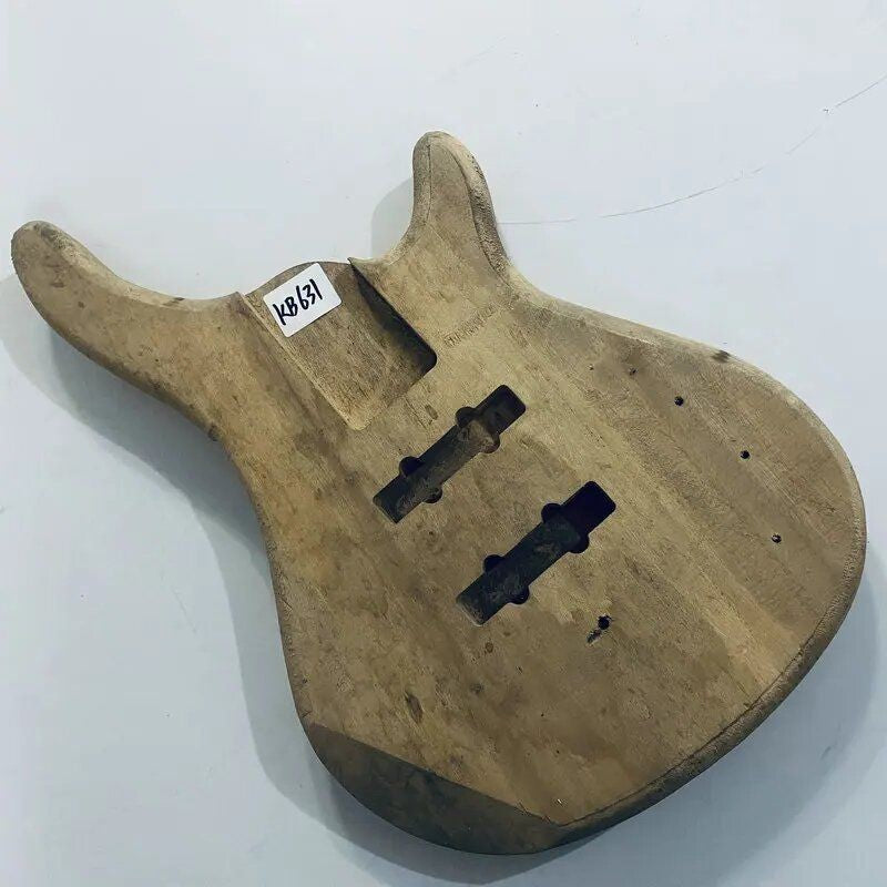 Black Basswood Bass Guitar DIY Project Body – Myles Music Shop