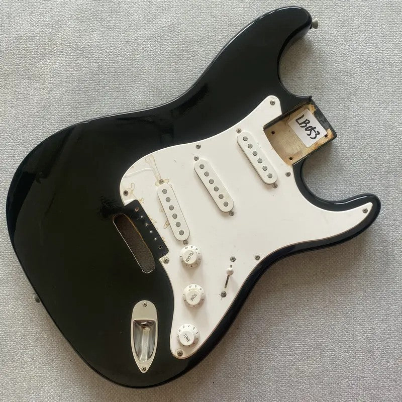 Black Basswood SSS Guitar Strat Stratocaster Style Body – Myles Music Shop