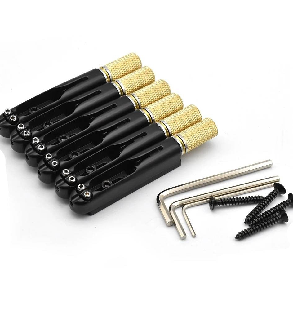 Brass Headless Guitar Bridge Saddles System Fit Strandberg,Kiesel,Iban ...