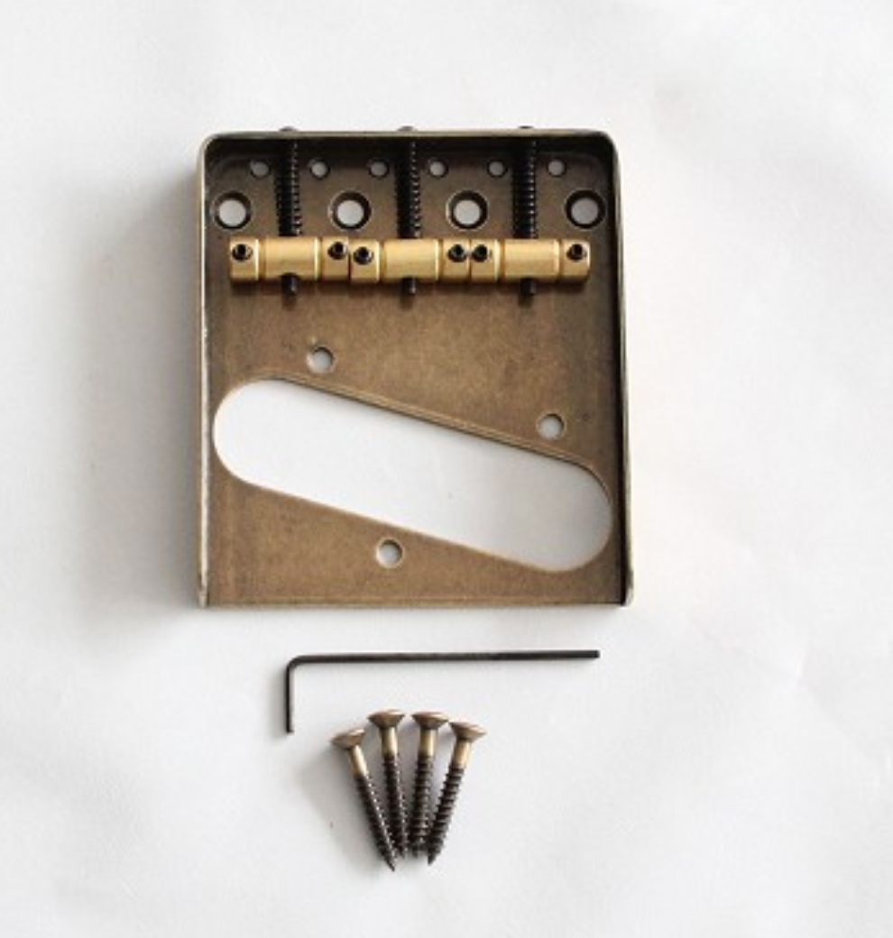 Vintage Antique Brass Guitar Ashtray Fixed Bridge Fit Fender Telecaste ...
