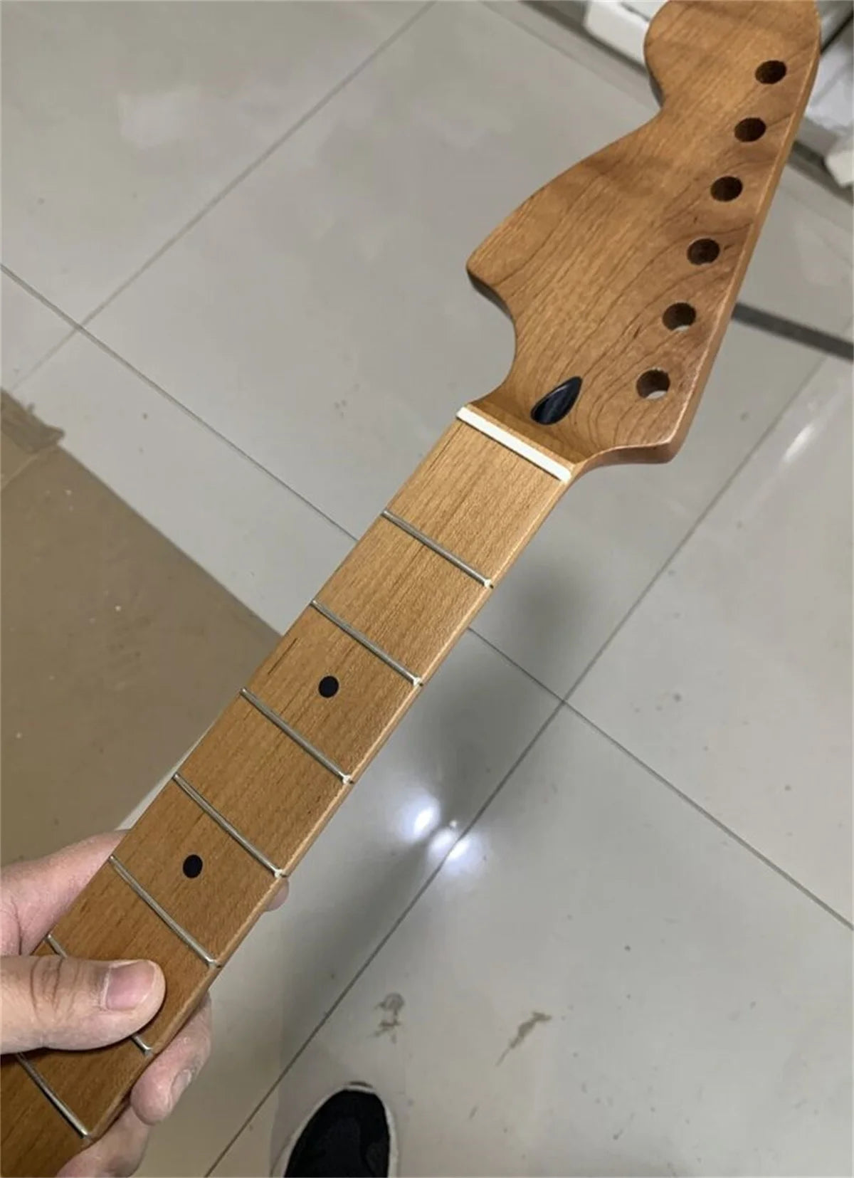 Reversed Headstock Roasted Maple Wood Stratocaster Strat Style Guitar ...